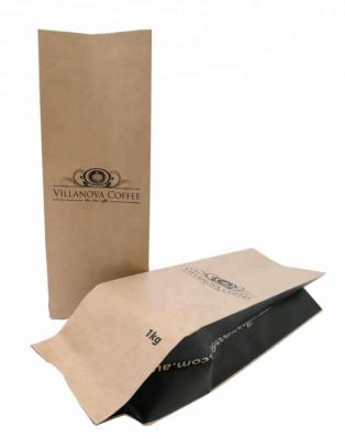 China Recyclable Kraft Gusset Bags Adjustable Capacity Storage Paper Bags for sale