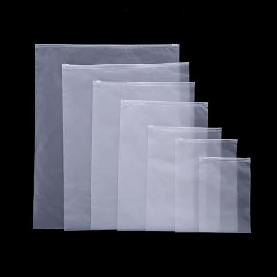 China Customized Clothing Size CPE Zipper Bags High Quality Frosted Packaging Bags for sale