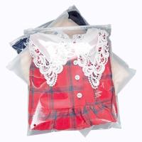 China Waterproof Frosted CPE Zipper Bags Printable Logo Available With Dustproof Performance for sale