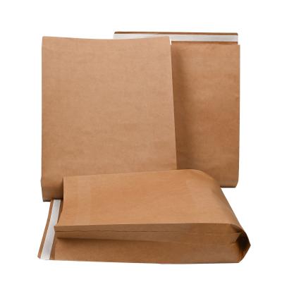 China Eco Friendly Recycled Kraft Paper Bags Side Gusseted Paper Bags Durable for sale