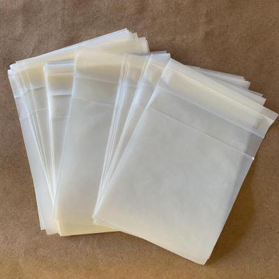 China Biodegradable Glassine Paper Bag Flat Top Glassine Wax Paper Bags  Eco Friendly for sale