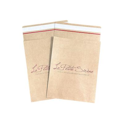 China Self Sealing Kraft Paper Bag Disposable Paper Bags For Shipping And Storage for sale