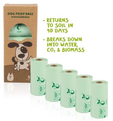 China Compostable Mailing Bag PLA Material Flexiloop Handle Customizable Color And Size for sale