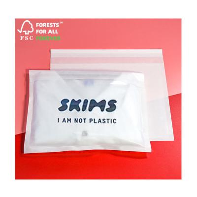 China Biodegradable Glassine Paper Bag Eco Friendly Self Seal Glassine Bags Recyclable for sale