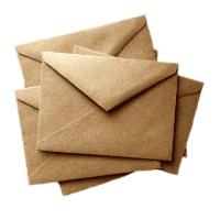 China Custom Size Printable Recycle Color Black White Brown Kraft Paper Envelope for sale