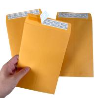 China Recycled Custom Logo Printing Kraft Paper Envelopes Self Adhesive Customized Color for sale