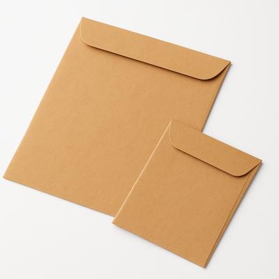 China Custom Logo Kraft Paper Envelope Gold Envelope For Shipping , Packaging And Mailing for sale
