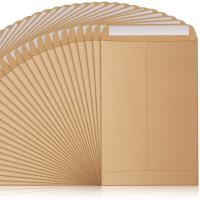 China Lightweight Kraft Brown Envelopes Self Adhesive Mini Kraft Envelopes With Gummed Flap Paper for sale