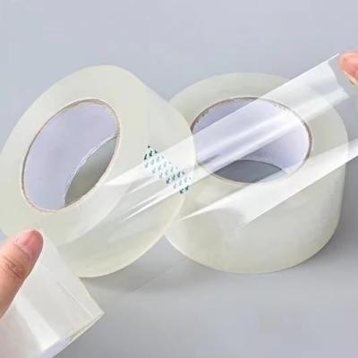 China Acrylic BOPP Adhesive Tape Custom No Low Noise Packaging Tape Clear With Logo for sale