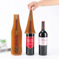 China Environmentally Friendly Degradable Kraft Honeycomb Paper Sleeve For Bottle Sleeve for sale