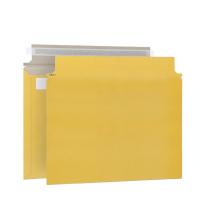 China Yellow Rigid Cardboard Envelopes Customized Document Mailing Envelope Lightweight For Express Delivery for sale