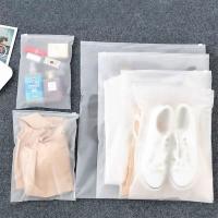 China Protective CPE Zipper Bag Waterproof Frosted Zipper Bags Eco Friendly for sale