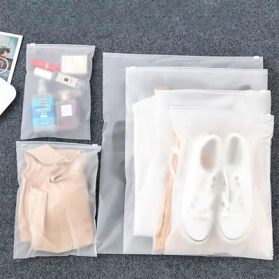 China Protective CPE Zipper Bag Waterproof Frosted Zipper Bags Eco Friendly for sale
