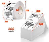 China Professional Custom Direct Thermal Labels Durable Thermal Sticker Roll Oil Resistant for sale