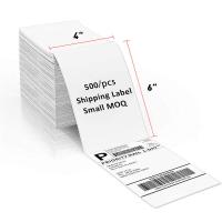 China Versatile Size Thermal Adhesive Labels Waterproof Direct Thermal Roll Labels Scratch Resistant for sale