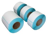 China White Adhesive Label Rolls Oil Resistant Scratch Resistant Direct Thermal Labels For Fresh Food for sale