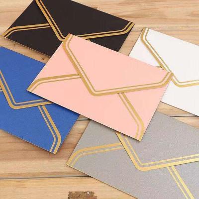 China Business Kraft Paper Envelope Hot Stamping Greeting Card Envelopes Western Style for sale