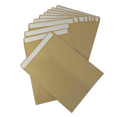 China Customized Brown Kraft Paper Envelopes C6 A5 A4 Self Adhesive Envelopes for sale