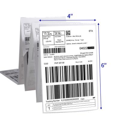 China Eco Friendly Adhesive Label Roll Compostable Custom Thermal Transfer Labels for sale