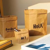 China Brown Custom Paper Mailing Bags Biodegradable Shopping Paper Bags Recyclable for sale