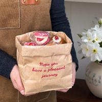 China Oil Proof Kraft Bakery Bags Waterproof Kraft Bread Bags Customized for sale