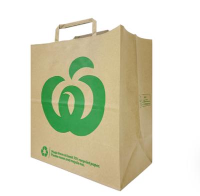 China Custom Brown Kraft Paper Bag with Side Gusset Pouch Production Time 12-15 Days for sale