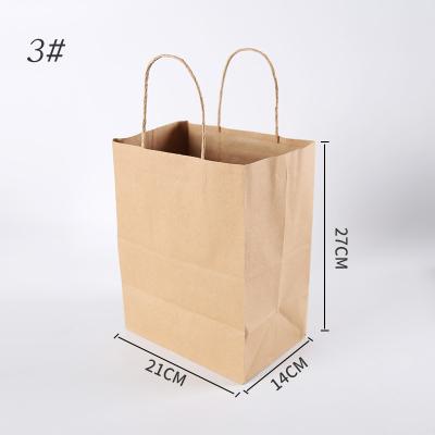 China Oem Service Can Design As Client's Requirement Brown Paper Grocery Bag No Waterproof for sale