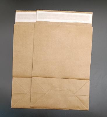 China Virgin Pulp Natural Brown Side Gusset Kraft Paper Bag For Gift Packaging for sale