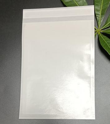 China 100% Recyclable Self-Sealed Glassine Paper Bag Custom Logo Bio-Degradable  Paper Bags for sale