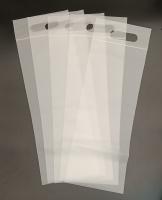 China Moisture-Proof and Durable Frosted CPE Resealable Zipper Bags With Handle For Food And Small Items for sale