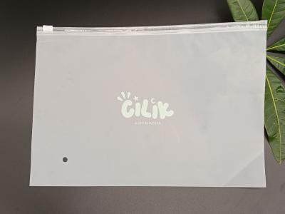China Eco-Friendly Food-Safe Reusable CPE Frosted Zipper Pouch Storage For Clothes Documents for sale