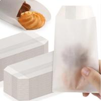 China Food Grade Glassine Paper Bags Greaseproof Translucent Disposable Bags for Small Bakery Snacks for sale