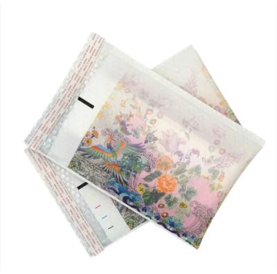 China Decorative Floral Bird Pattern Waterproof Self-Sealing Bubble Mailing Bag For Packaging for sale