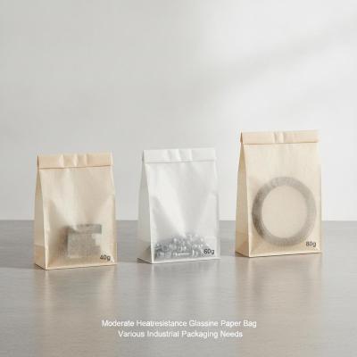China Moderate Heatresistance Glassine Paper Bag in 40g 60g and 80g materials suitable for various industrial packaging needs for sale