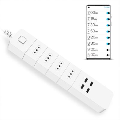 China 4x4 Power Strip 16A 250V Surge Protected Multi Outlet for Chile for sale