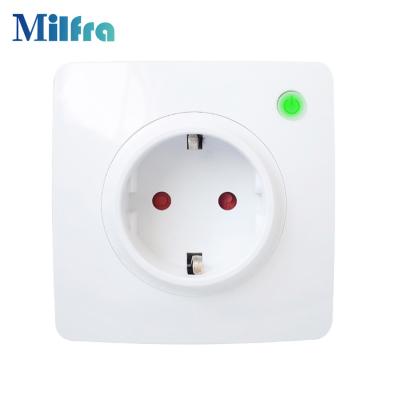 China 80x80mm Smart Wall Socket with USB Charging Port 10A 250V for sale