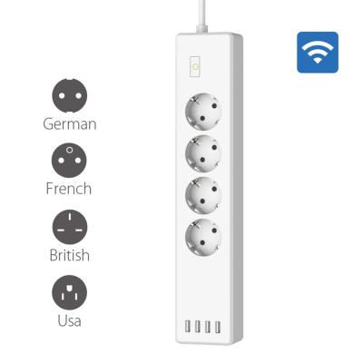 China 10A WiFi Smart Power Energy Monitor Outlet Socket with USB EU UK US Type for sale