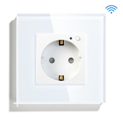 China Smart Wi-Fi 16A EU Socket Outlet Remote Control Timer Compatible with Alexa Google Home for sale