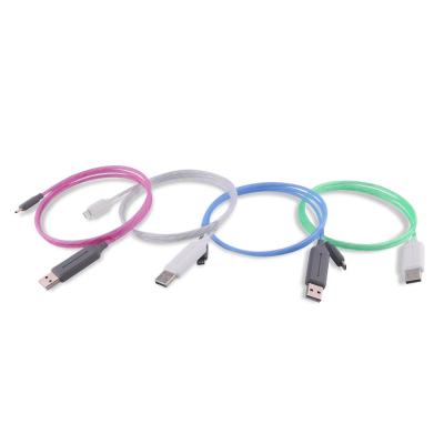 China Smart Streamer Charging Cable 3A Fast Charging USB C 1m Braided Nylon for sale