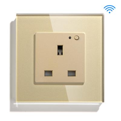 China Smart WiFi 13A UK Socket with Energy Monitoring and Remote Control for sale