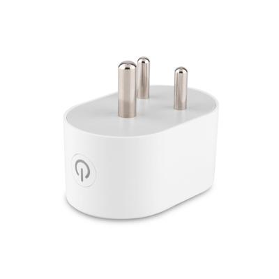 China Indian Standard 10A Wi-Fi Smart Socket Multi-function Oval Shape Remote Control for sale