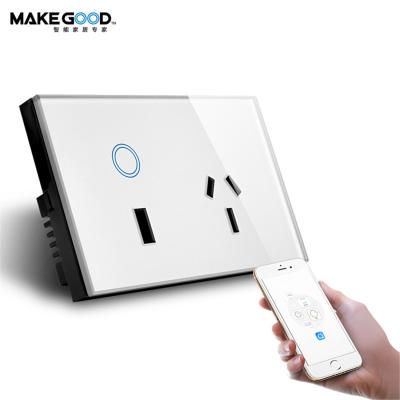 China WiFi Wall Socket with USB Charger 16A EU Standard Smart Outlet for sale