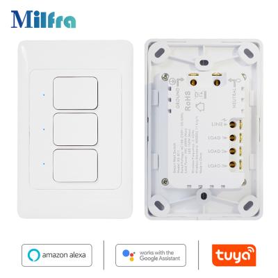 China KS-811 No Netural Wire Smart Wall Switch 1 2 3 Gang for sale