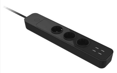 China Smart Socket Bar 3AC4USB 2500W Surge Protected Power Strip with USB Charging for sale