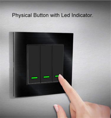 China EU 86 Square Wi-Fi Wall Switch Smart Home Touch Control 16A for sale