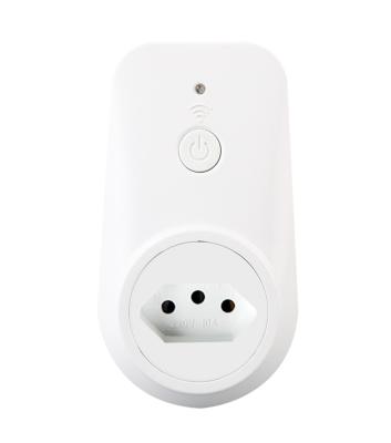 China Brazil Smart Plug WiFi Outlet 10A 250V with Energy Monitoring and Remote Control for sale
