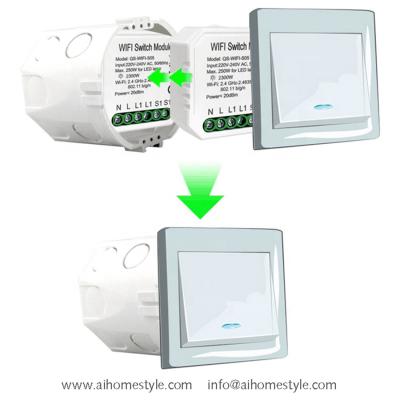 China Smart Wi-Fi Switch Module 16A 250V for Remote Control and Automation for sale