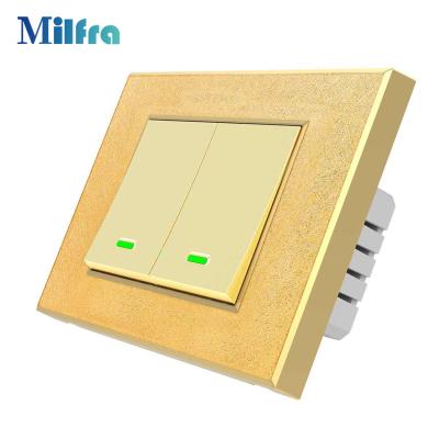 China TB21 No Neutral Wire Smart Light Switch 1 Gang 2 Gang 3 Gang White Gold 220V for sale
