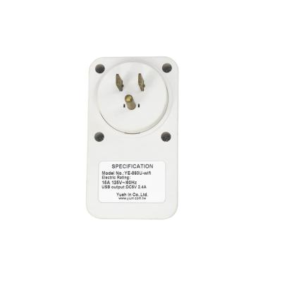 China WiFi Smart Socket Remote Control Switch 16A 220V Compatible with Alexa Google Home for sale