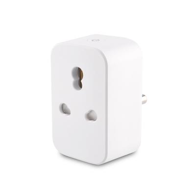 China Indian Standard 16A Multifunctional Wi-Fi Smart Plug with Remote Control and Energy Monitoring for sale